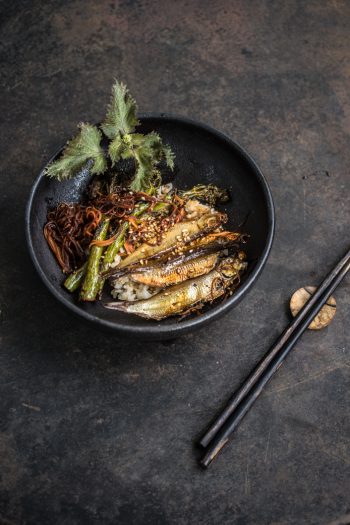 Kieler Sprotten „Japan-Style“ mit Dashi-Reis - Dinner um Acht