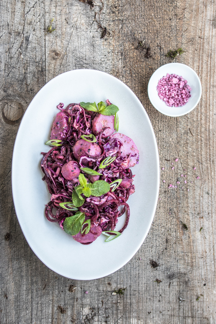 Pink Potato salad (4 von 9) - Dinner um Acht